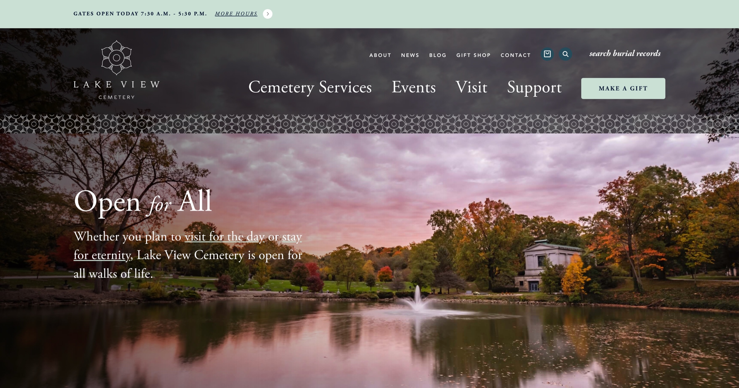 Home | Lake View Cemetery